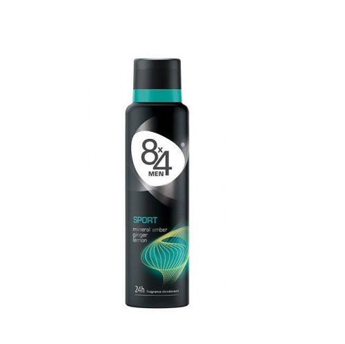 8x4 Deodorant Spray sport 150ml voordelig online kopen | Verzorgmarket.nl