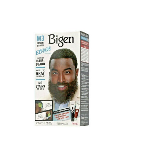 Bigen Men's EZ Permanent Hair Color M3 Darkest Brown voordelig online ...