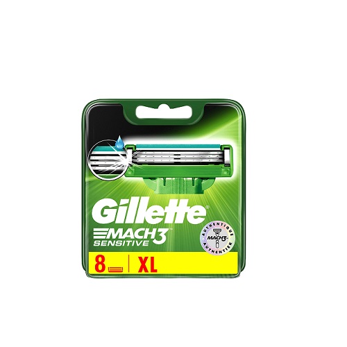 Gillette Mach 3 Sensitive Scheermesjes 8 Stuks voordelig online kopen ...