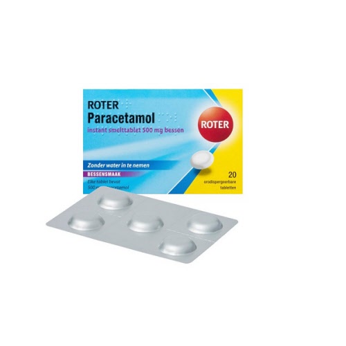 Roter Paracetamol Instant Smelttablet 500 mg doos 20 stuks voordelig ...