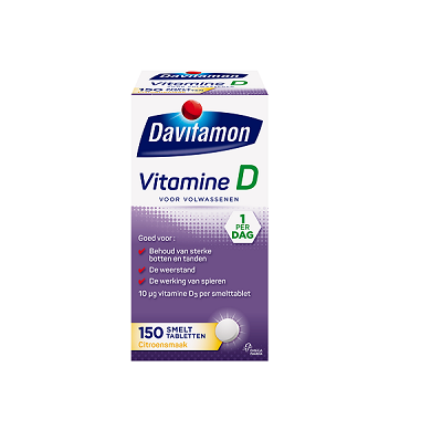 Davitamon Vitamine D voor Volwassenen 150 smelttablet voordelig online ...