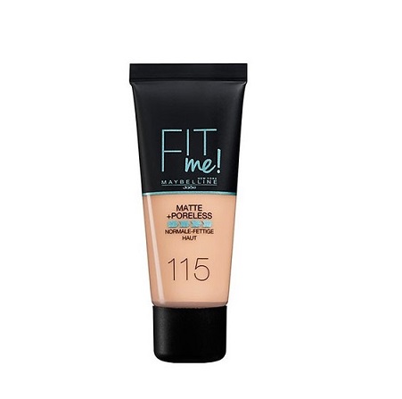 Maybelline Fit Me Matte and Poreless Foundation 115 Ivory voordelig ...