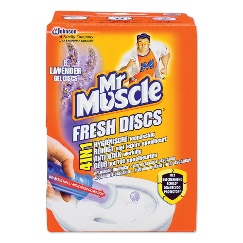 Mr Muscle Fresh Discs Houders 6 Lavender Gel Discs voordelig online ...
