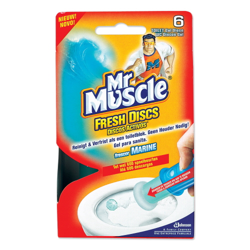 Mr Muscle Fresh Discs Houders 6 Marine Gel Discs voordelig online kopen ...