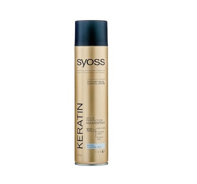 Syoss Keratin Hairspray 400ml voordelig online kopen | Verzorgmarket.nl