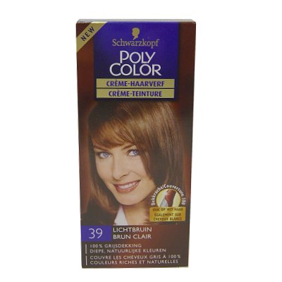 Poly Color Haarverf 39 lichtbruin voordelig online kopen | Verzorgmarket.nl